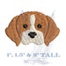 Mini Beagle Embroidery Design for Machine Embroidery 1 - Etsy