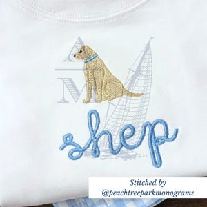 Mini Dog Embroidery Design for Machine Embroidery, Lab Puppy, 4 Sizes ...