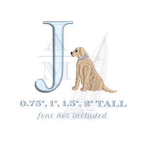 Mini Dog Embroidery Design for Machine Embroidery, Lab Puppy, 4 Sizes ...