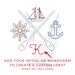 Nautical Embroidery Crest Frame Design, Add a Letter or Monogram, 4x4 ...