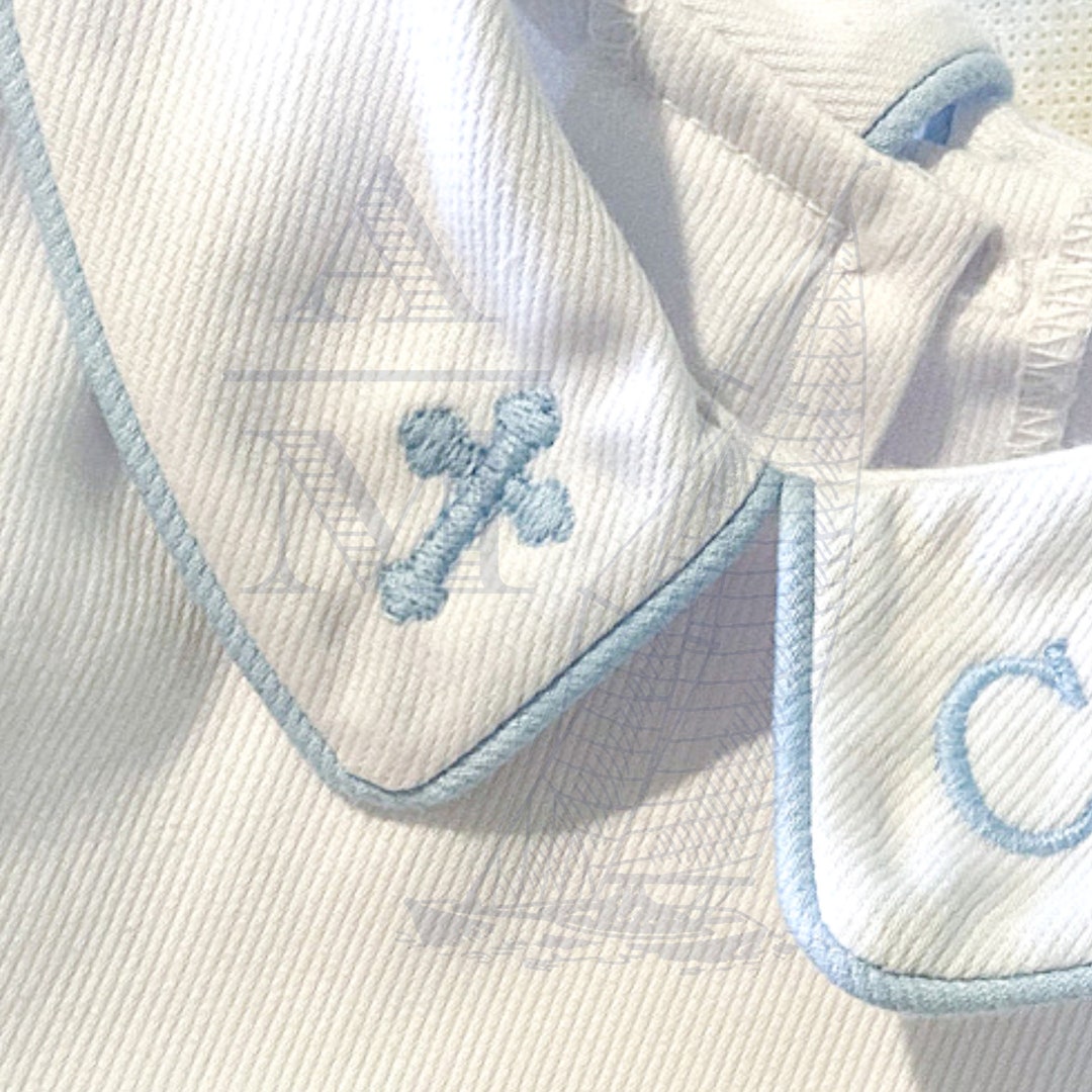 Mini Cross Embroidery Design With Bean Stitch Outline, Two Tone Design ...