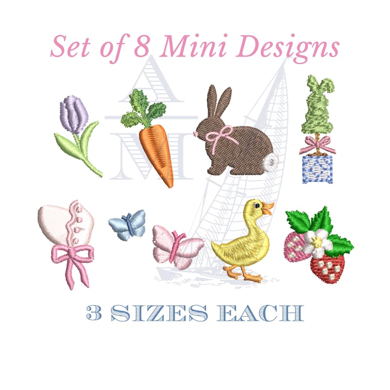 Spring Embroidery Set - Etsy