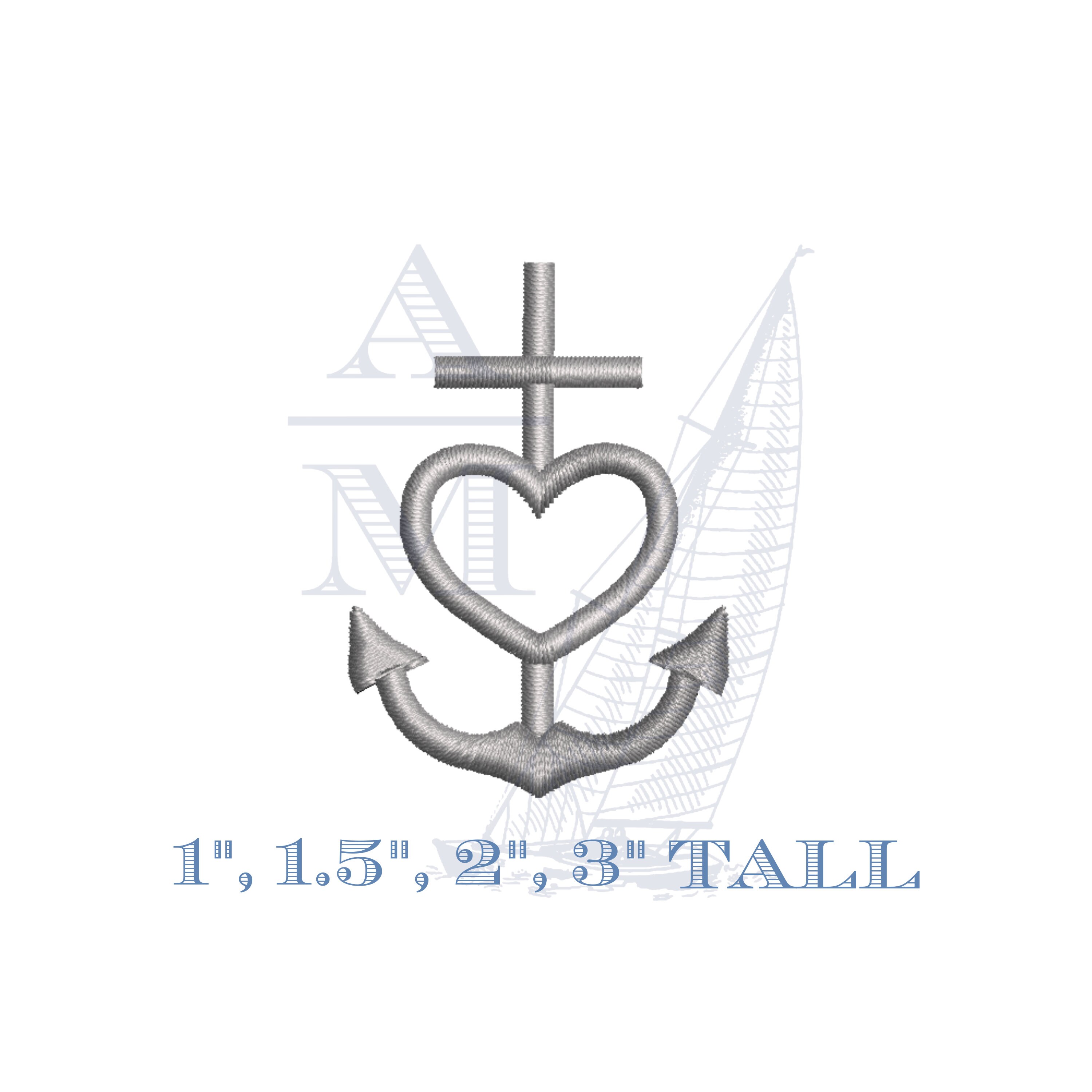 Faith Hope Love Anchor Cross Heart
