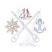Nautical Embroidery Crest Frame Design, Add a Letter or Monogram, 4x4 ...