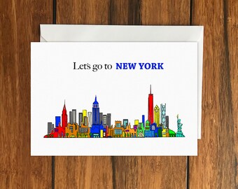 New york card | Etsy