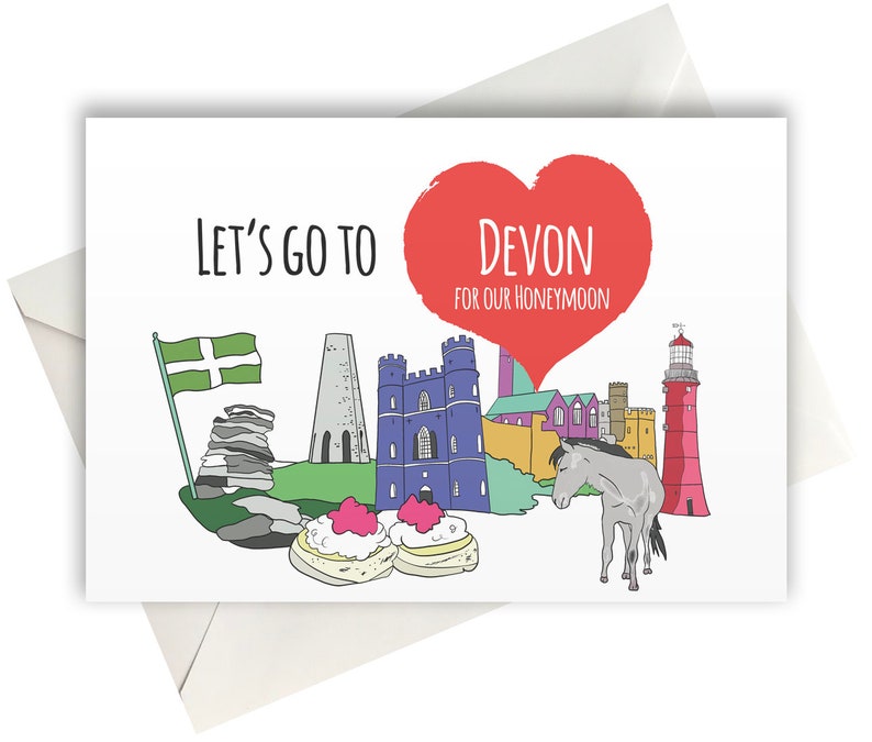 Let's Go to Devon Greeting Card A6 - Etsy