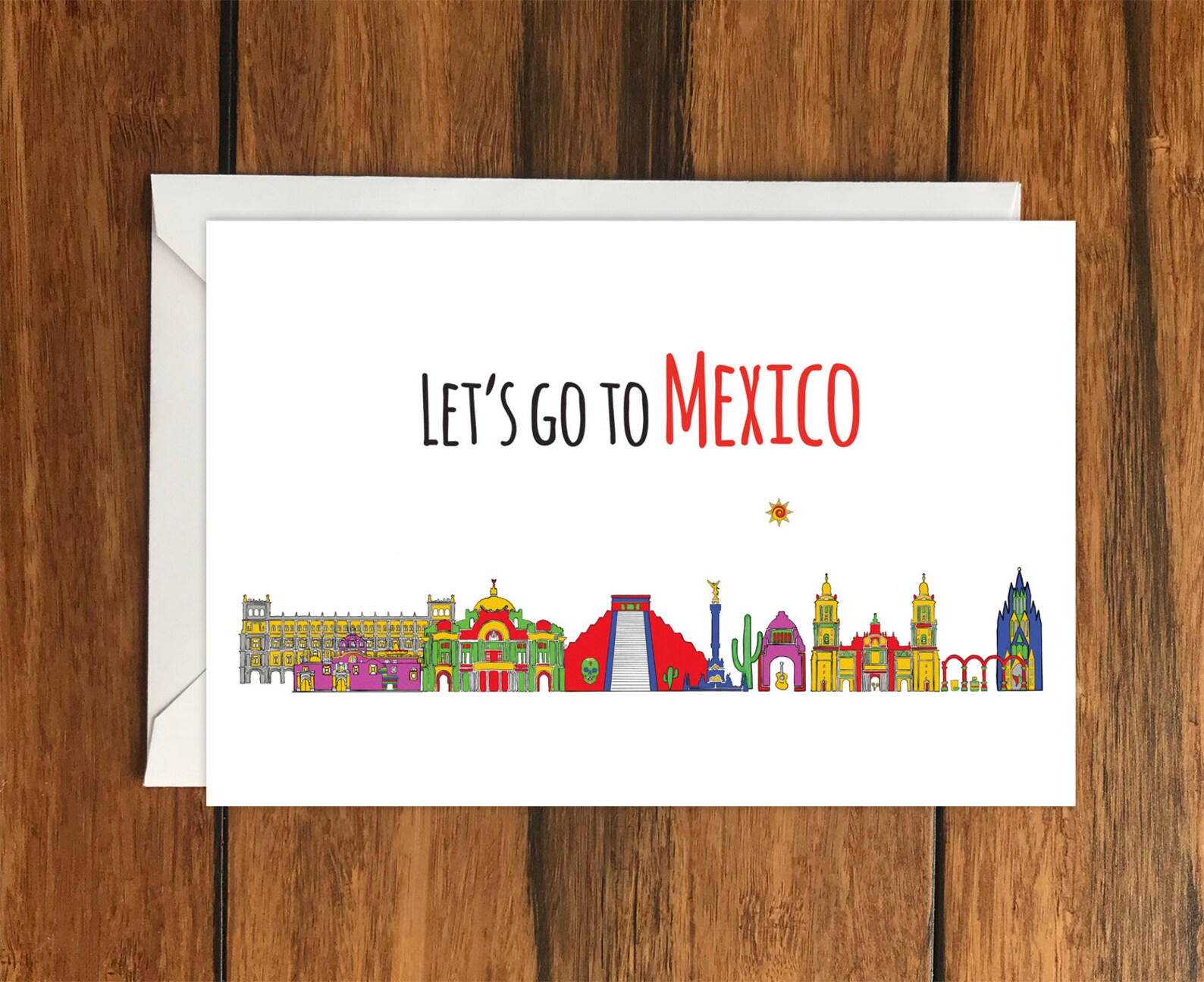 Let's Go to Mexico Greeting Card A6 - Etsy