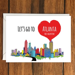Let's Go to Atlanta Greeting Card A6 - Etsy