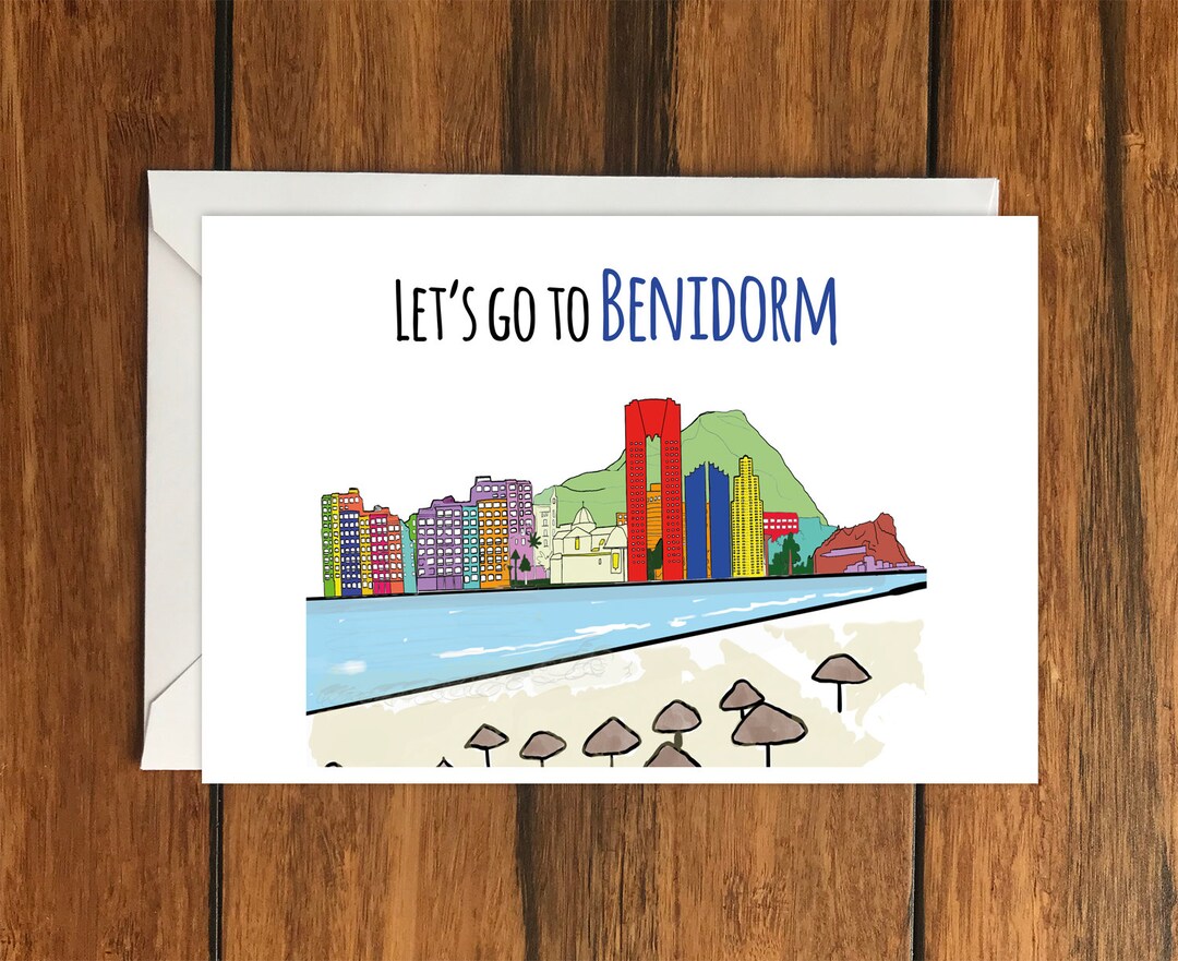 Let's Go to Benidorm Greeting Card A6 - Etsy UK