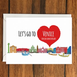 Let's Go to Venice Greeting Card A6 - Etsy