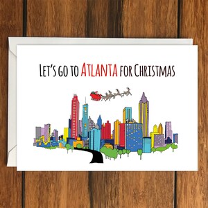 Let's Go to Atlanta Greeting Card A6 - Etsy
