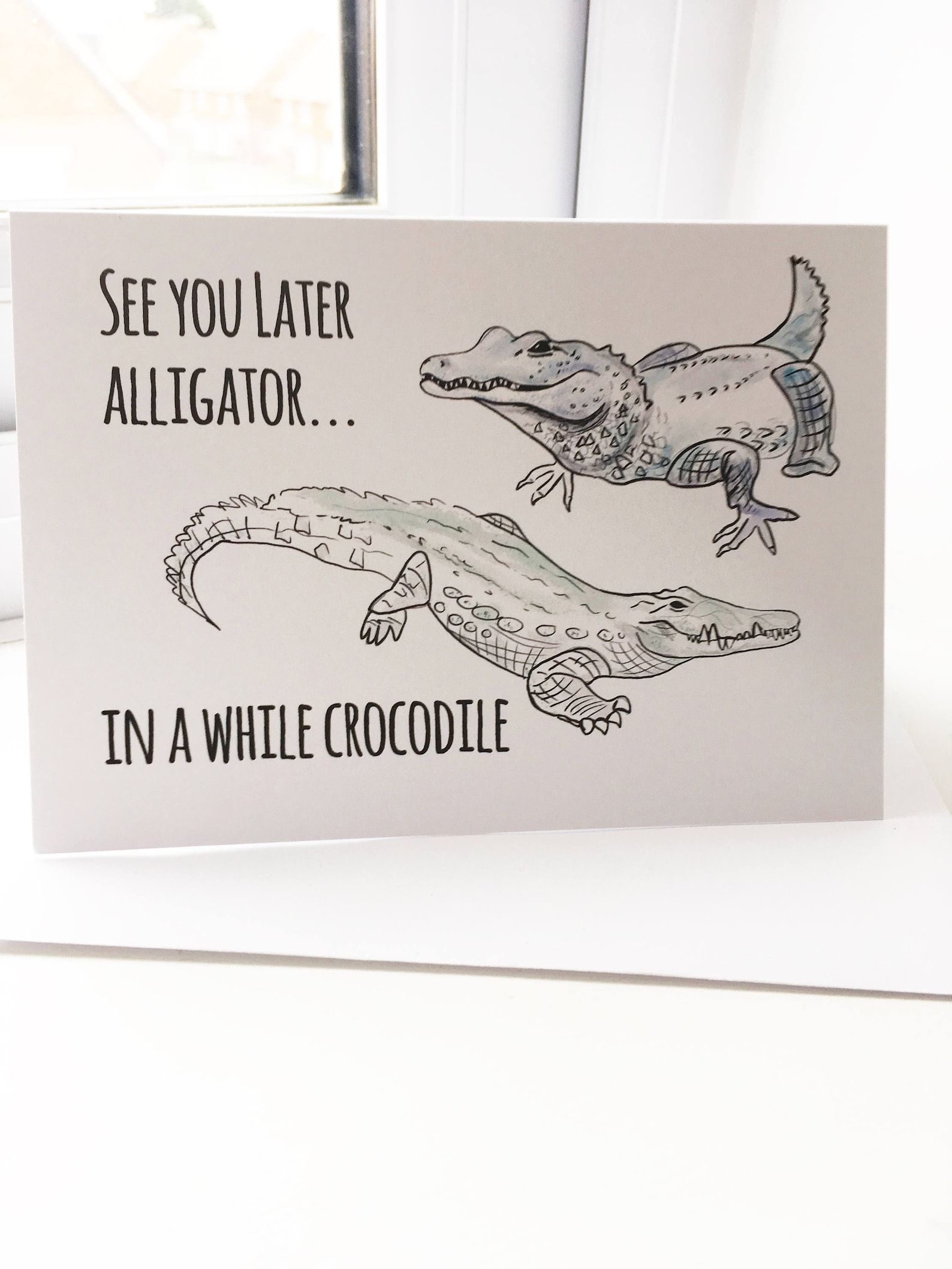 See You Later Alligator... in a While Crocodile One Original | Etsy