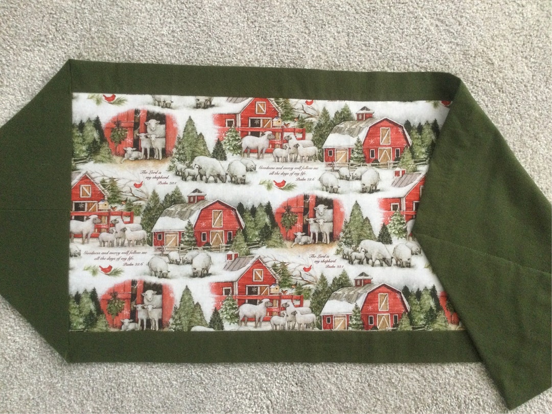 Country Christmas Table Runner Holiday Table Runner - Etsy