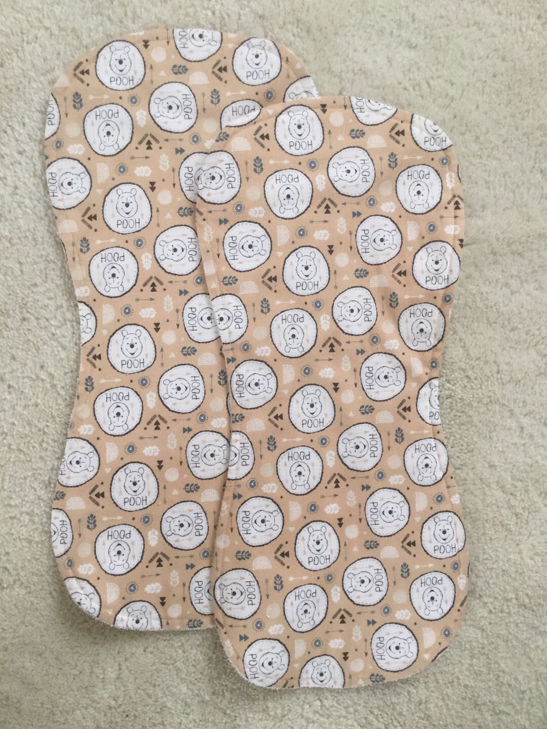 Set of Winnie the Pooh Burp Cloths, Disney Burp Cloths, Unisex Burp ...