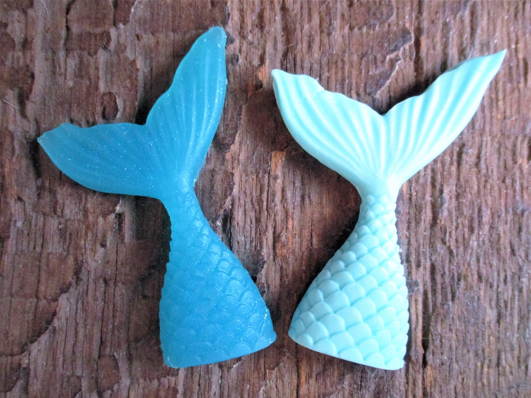 Little Mermaid Tail Soap Favor – Glycerin and Shea Butter Soaps, Beach ...