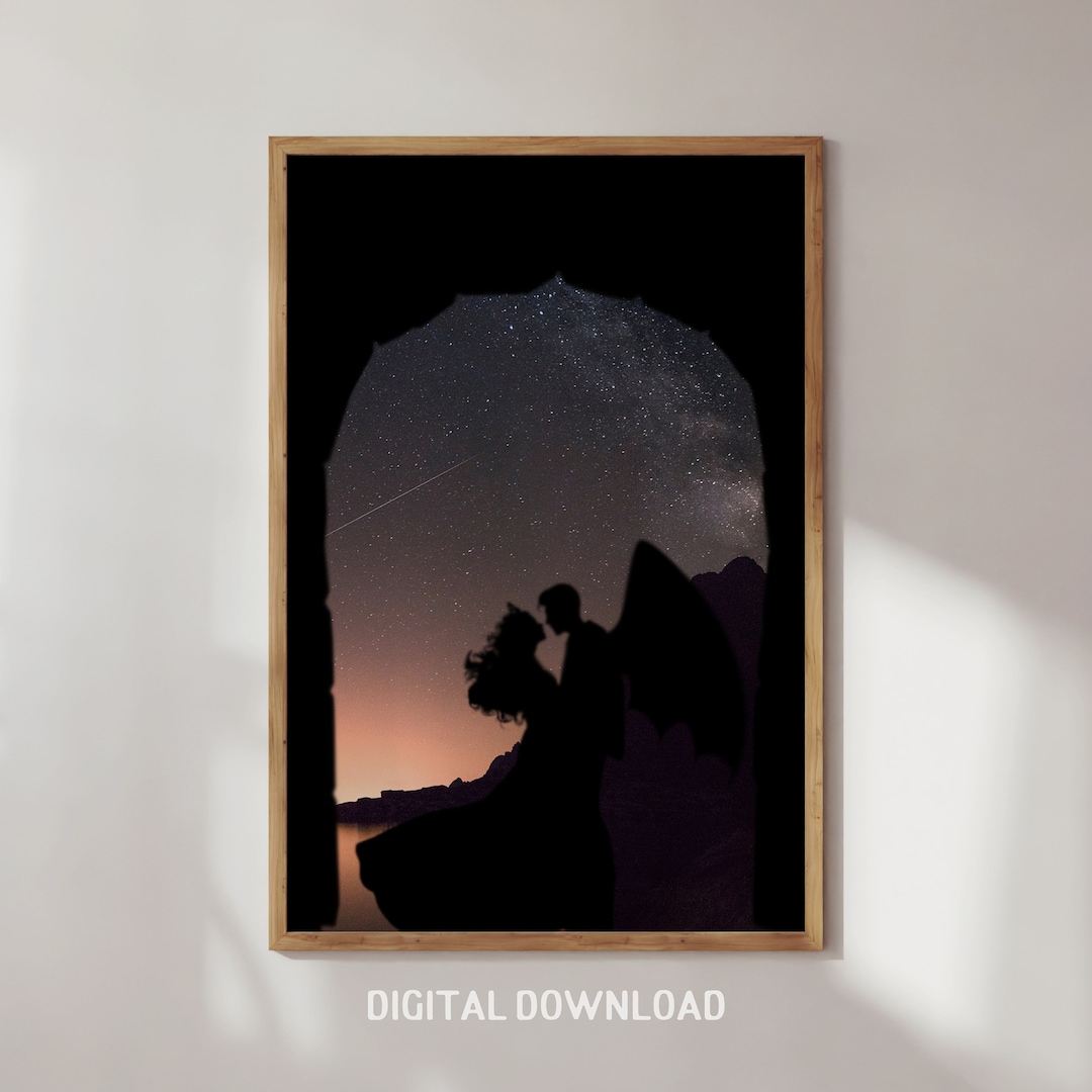 Feyre & Rhysand Print | Night Court Prints | Velaris Prints | ACOTAR ...