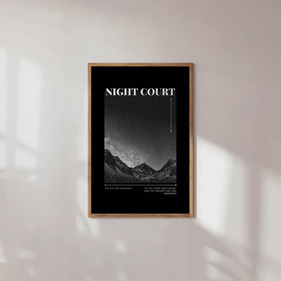 Night Court Print | Velaris Print | ACOTAR Prints | Bookish Art ...