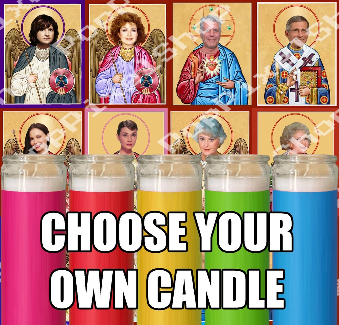 Choose Your Own St. Celebrity Prayer Devotional Candle 8" Jar - Etsy