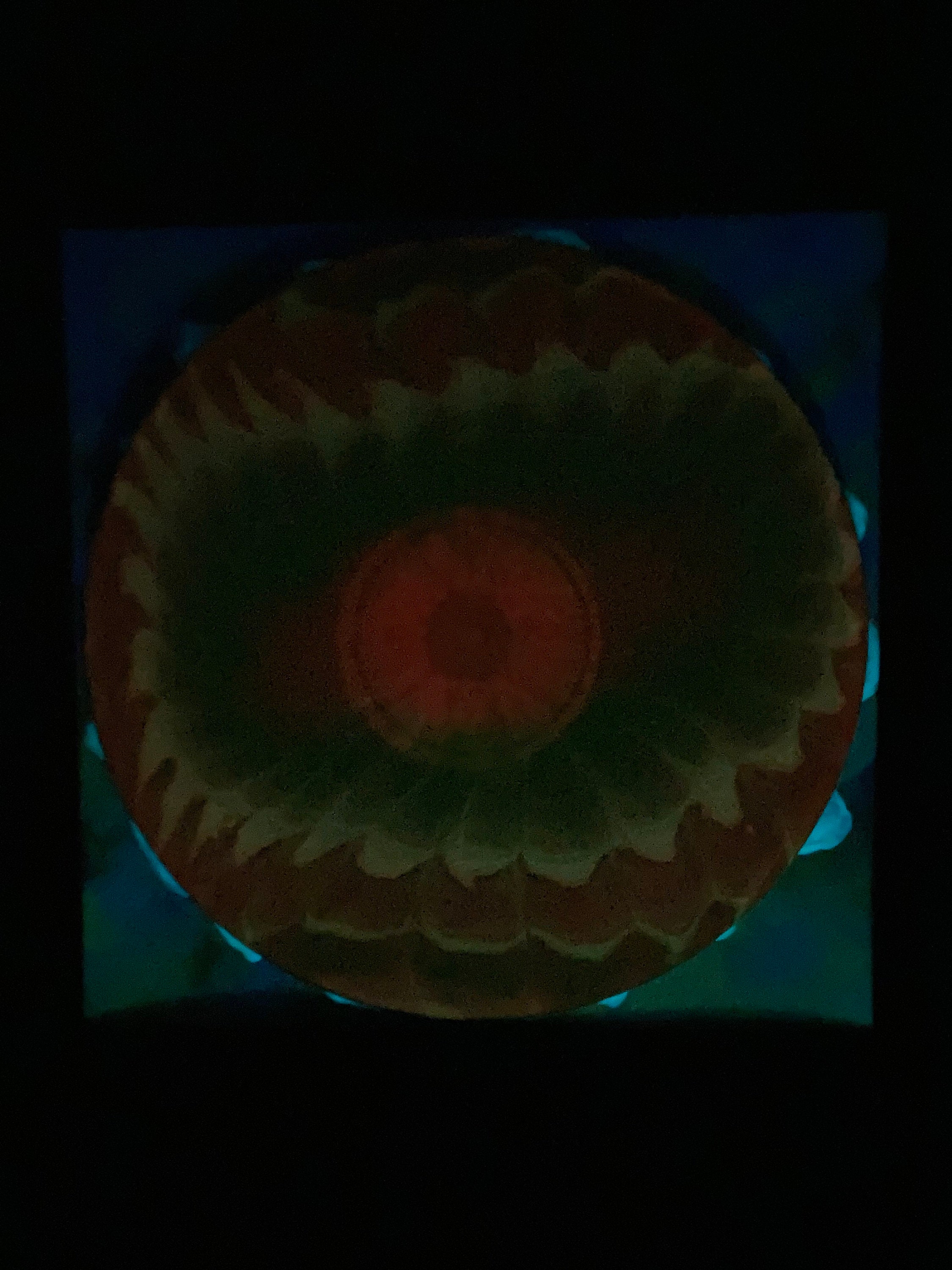 Acrylic Pour Painting with all glow in the dark paints on an | Etsy