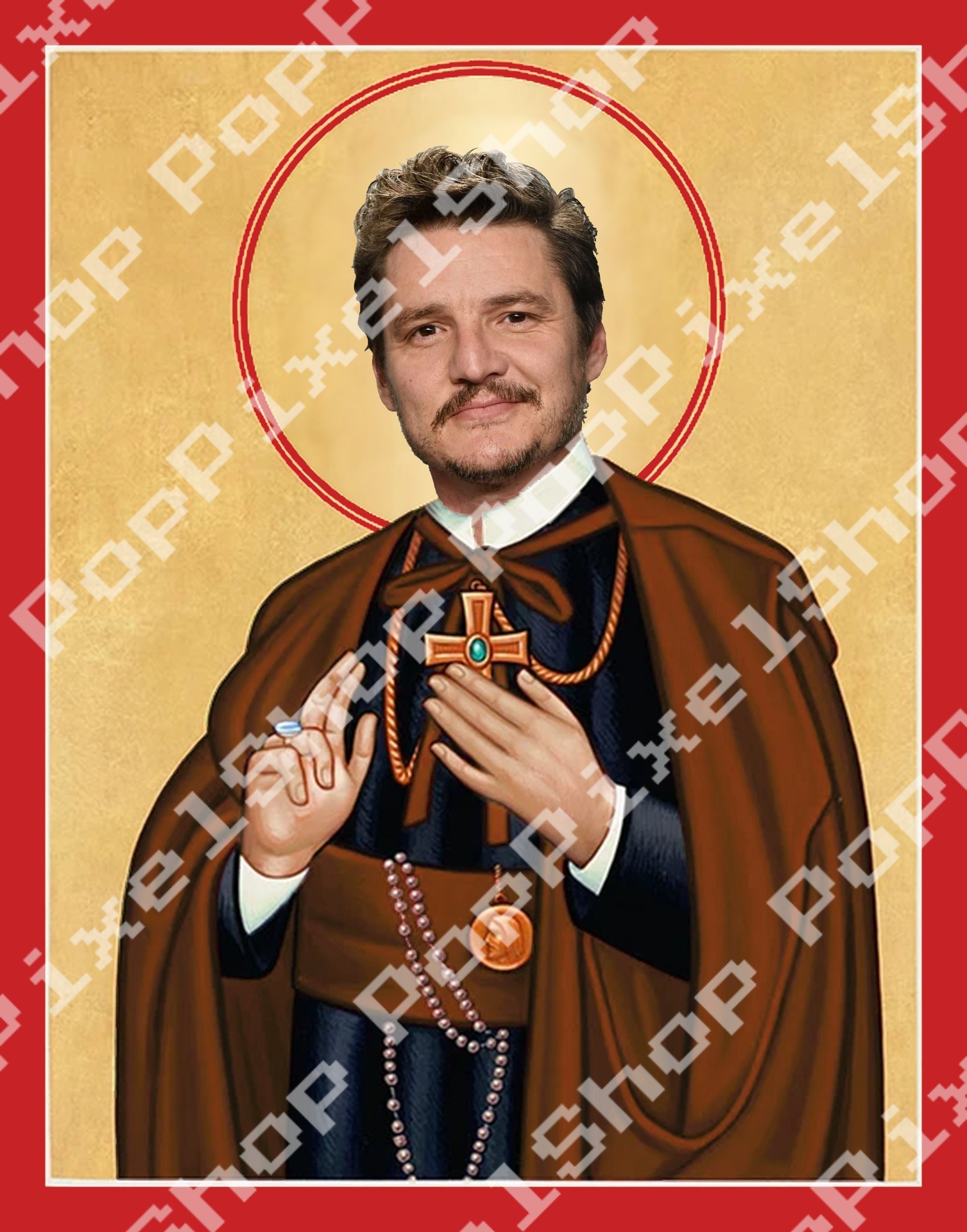 St. Pedro Pascal Prayer Celebrity Devotional Candle 8 - Etsy