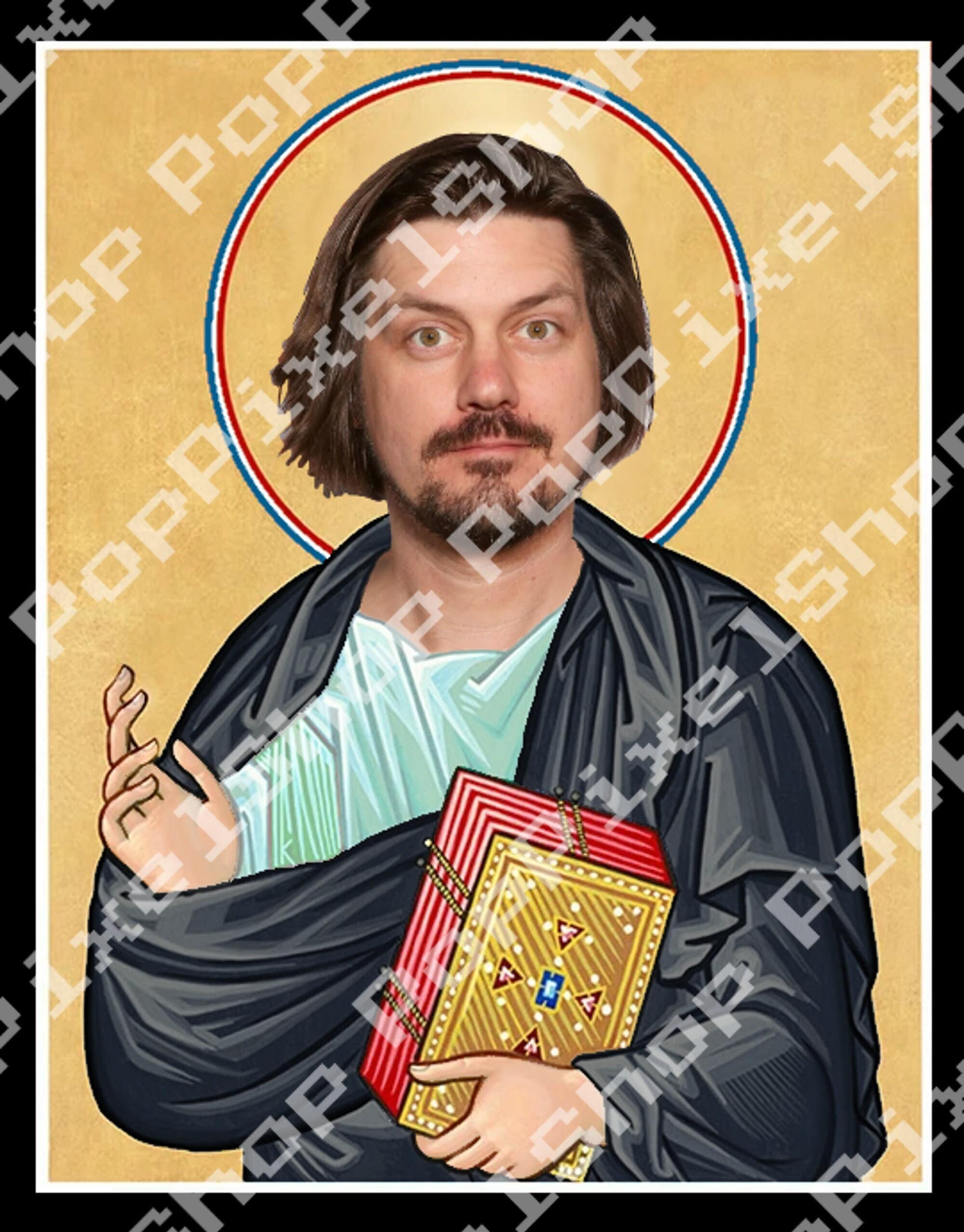 St. Trevor Moore Prayer Celebrity Devotional Candle 8 Parody - Etsy