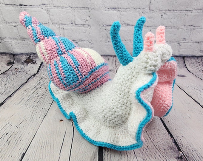 Giant Snail Plush, Cottagecore Decor, Transgender Pride Flag, Trans ...