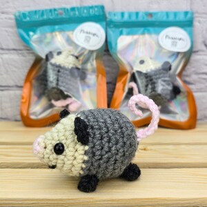Emotional Support Possum Plushie – Handmade Opossum Toy | Cute Stocking ...