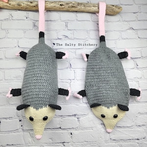 Possum Holiday Stocking, Crochet Possum Christmas Stocking, Possum Bag ...
