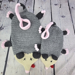 Possum Holiday Stocking, Crochet Possum Christmas Stocking, Possum Bag ...