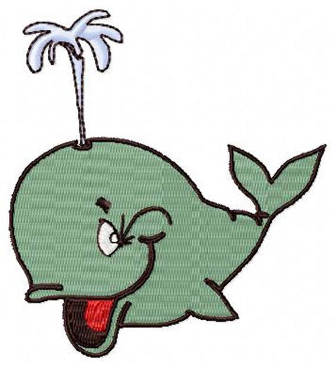 Whimiscal Whale Machine Embroidery Design - Digital Download Embroidery ...