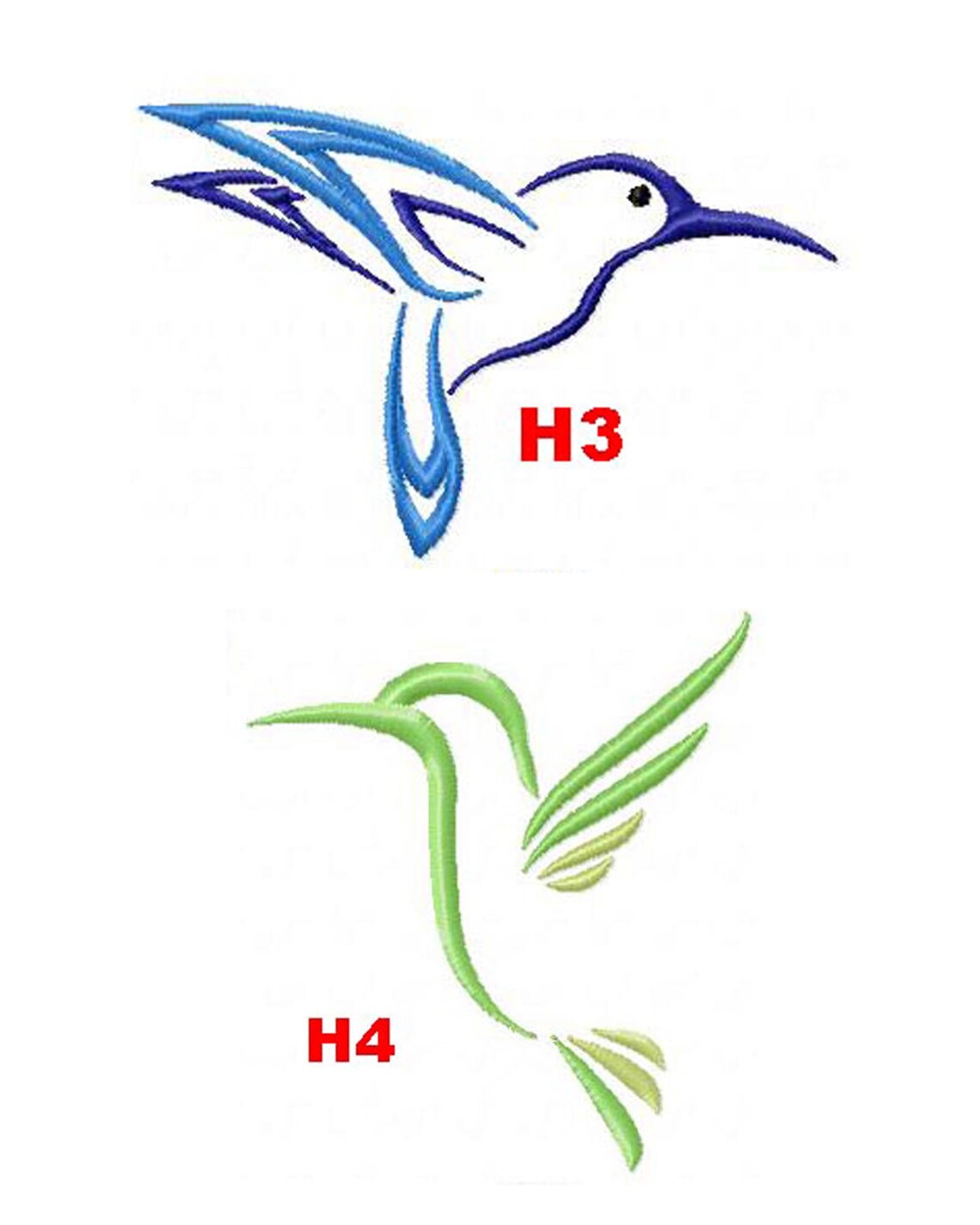 Hummingbird Machine Embroidery Designs 15 Designs Package | Etsy