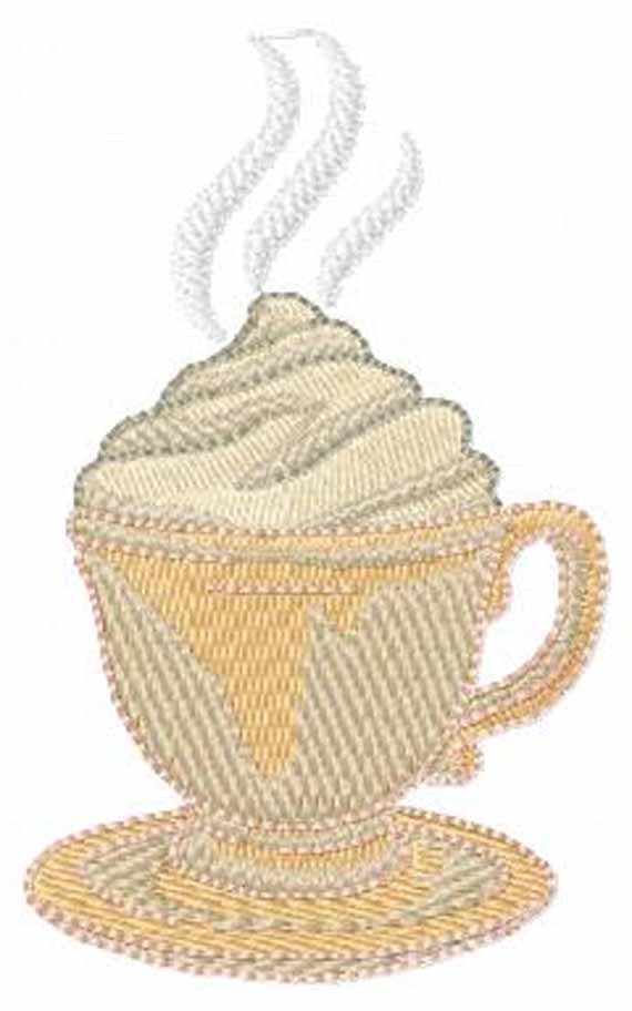Coffee Machine Embroidery Designs 5 Designs Digital | Etsy