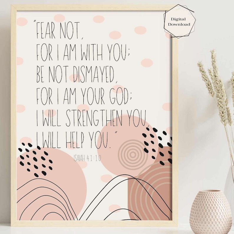 Boho Bible Verse Nursery Printable Wall Art | Digital Download ...