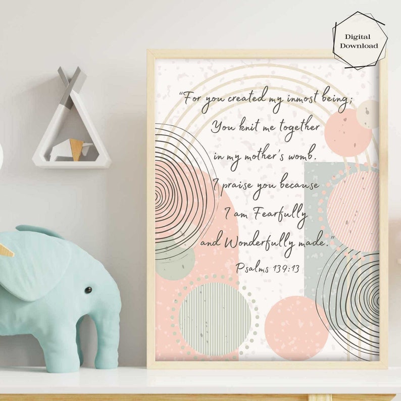 Boho Bible Verse Printable Art | Downloadable Art | Inspirational and ...