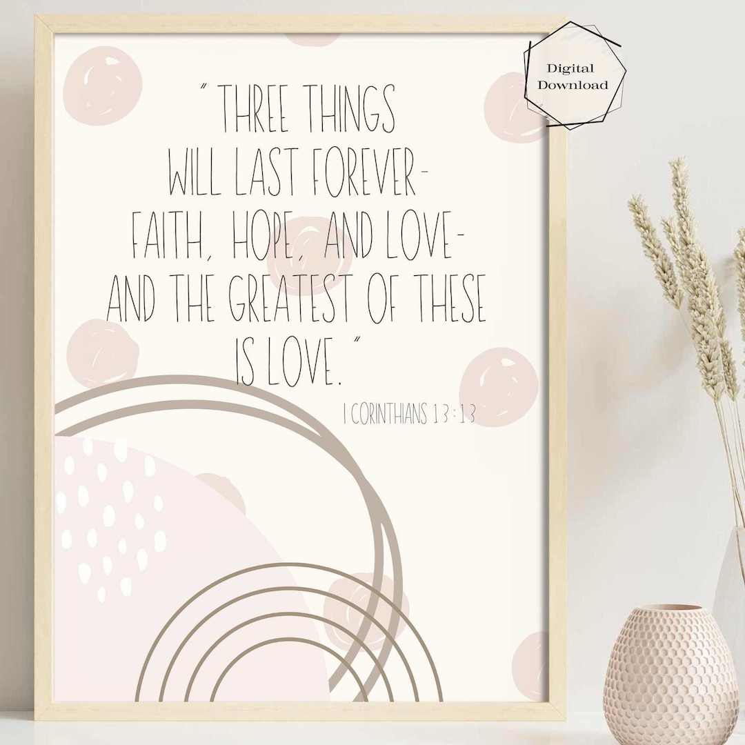 Boho Bible Verse Printable Art | Digital Download | Inspirational ...