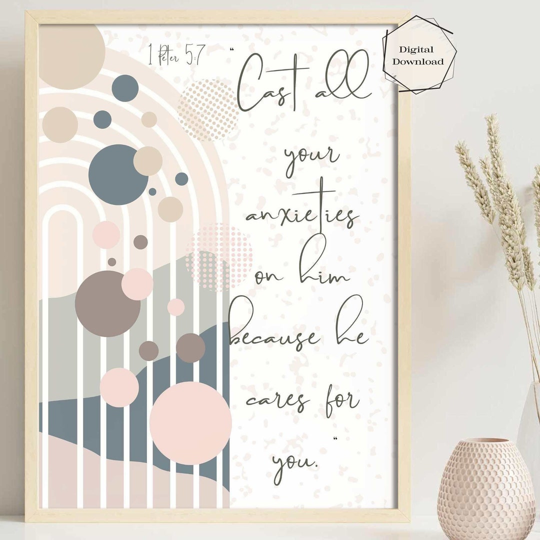 Boho Bible Verse Printable Art | Digital Download | Inspirational ...