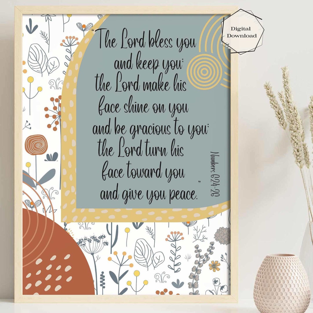 Bible Verse Printable Art Downloadable Art Inspirational Printable Art ...