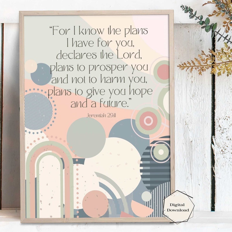 Bible Verse Printable Art | Digital Downloadable | Inspirational and ...