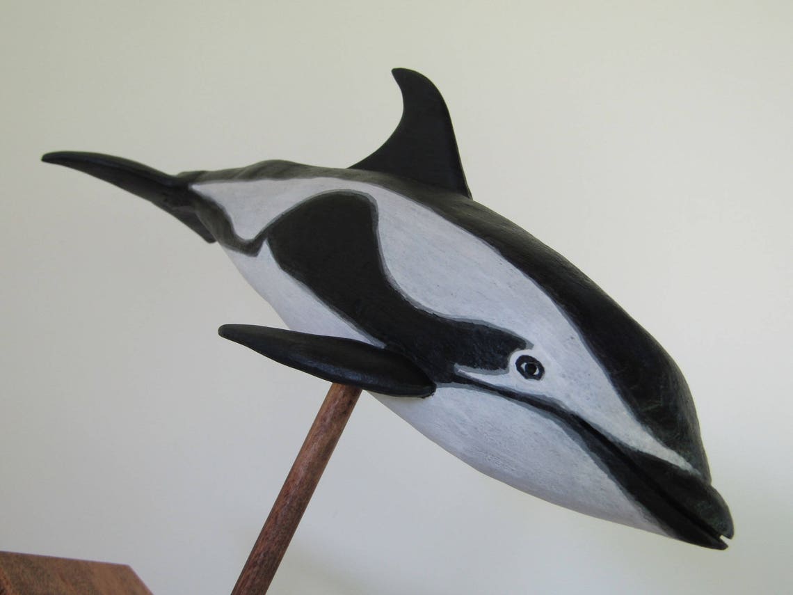 Hourglass Dolphin in Recycled Hardwood - Etsy