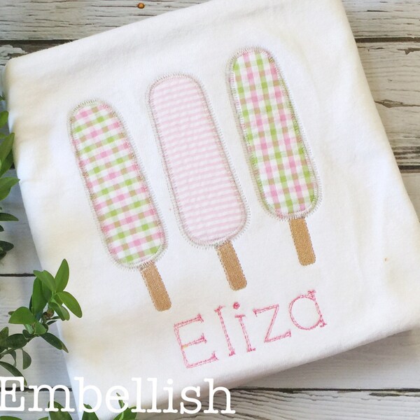 Popsicle Applique - Etsy