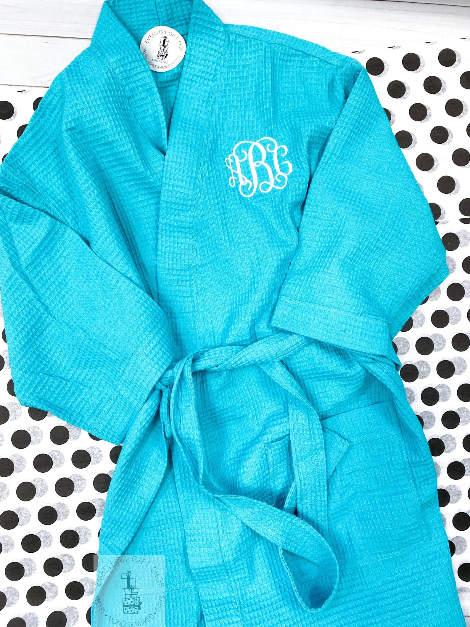 Monogrammed Waffle Robe: Personalized Bridesmaids Gift - Etsy