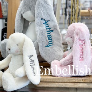 Monogrammed Bunny | Personalized Baby Gift| Personalized Stuffed Animal ...