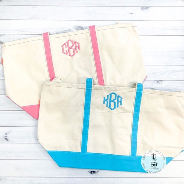 Monogram Tote Bag - Etsy
