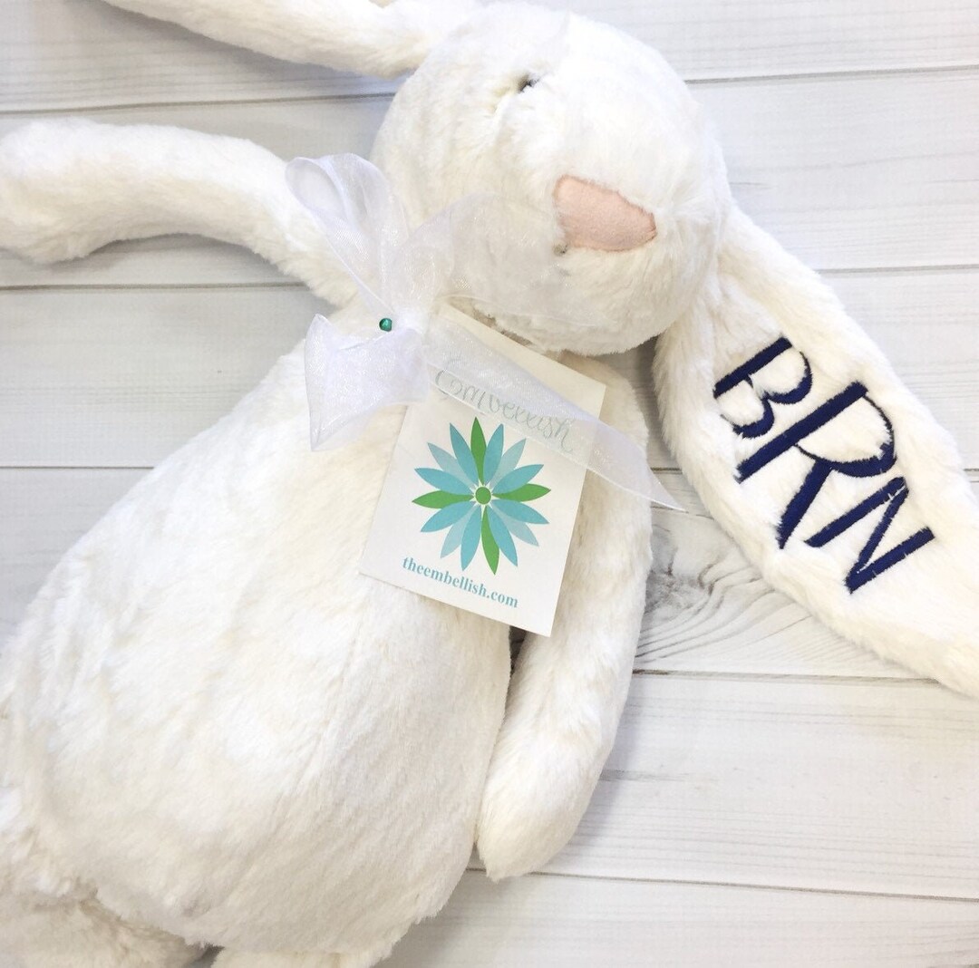 Monogrammed Bunny|personalized Bunny Rabbit,personalized Baby Gift ...
