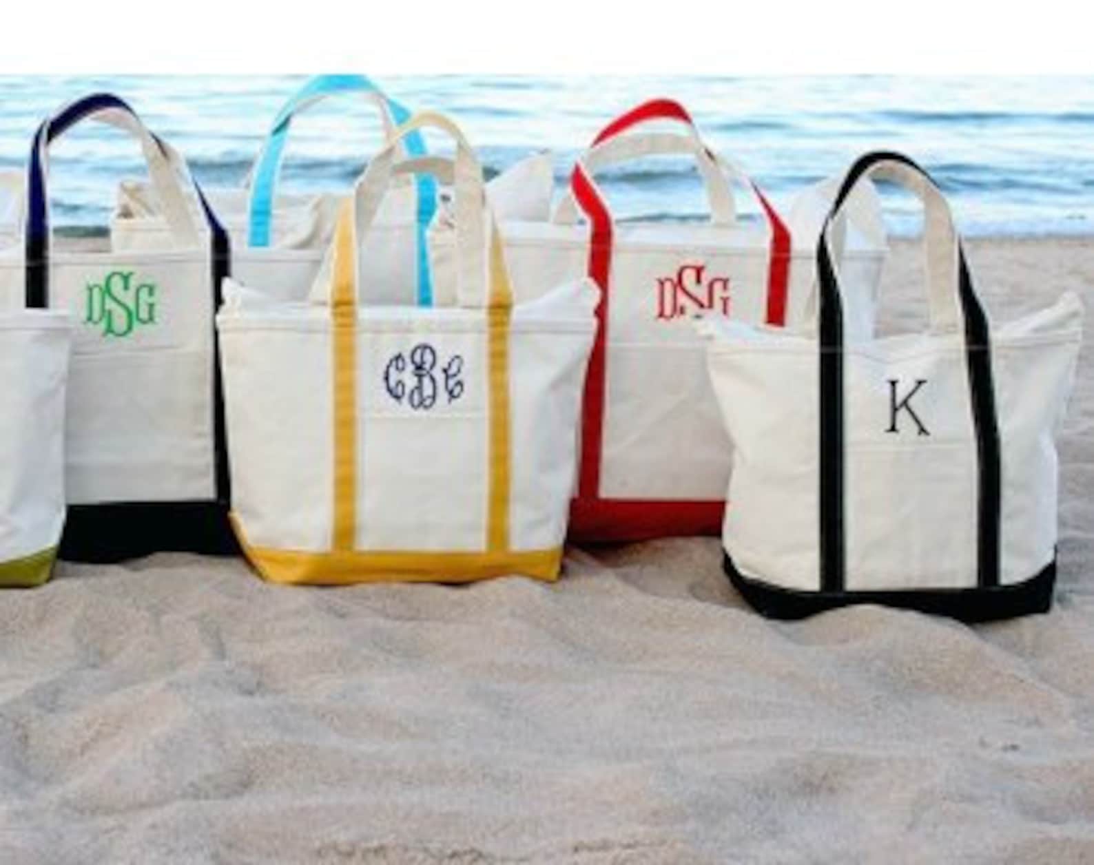 3 Sizes to Choose Canvas Tote Personalized Boat Tote - Etsy