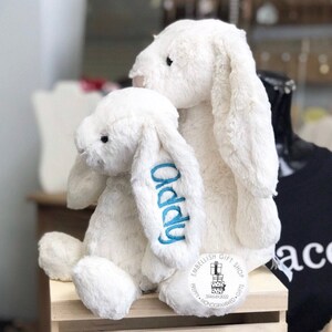Monogrammed Bunny|personalized Bunny Rabbit,personalized Baby Gift ...