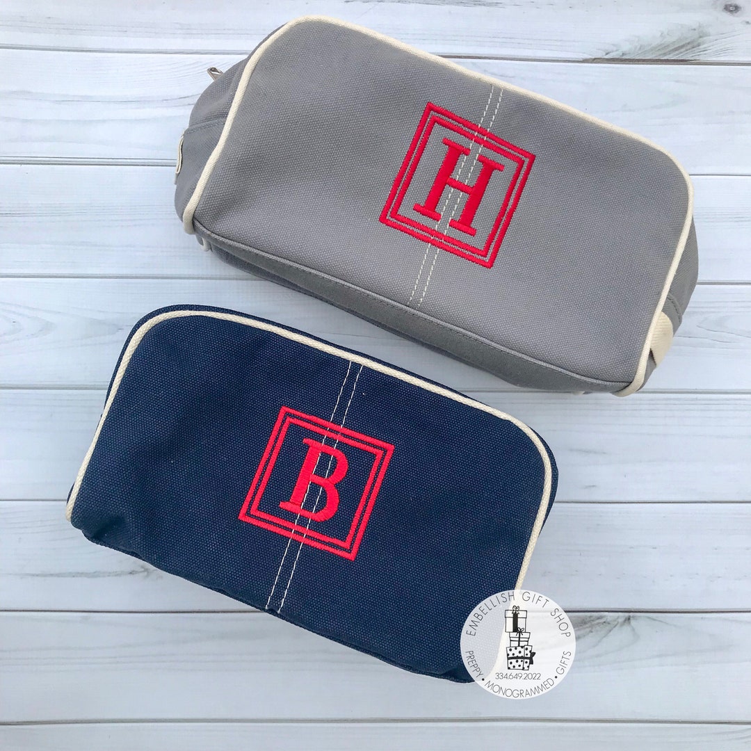 Set of 6 Personalized Dopp Kit Monogrammed Dopp Kit for Guys Monogram ...