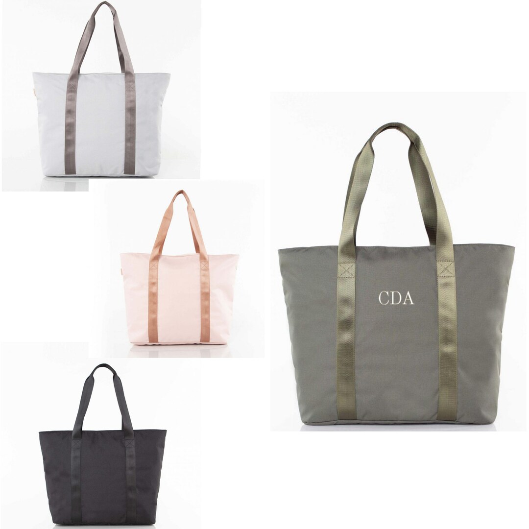 Personalized Nylon Tote Monogrammed Tote Bag Personalized - Etsy