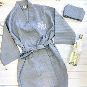 Monogrammed Waffle Robe: Personalized Bridesmaids Gift - Etsy