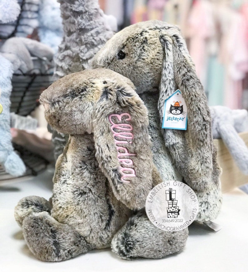 Monogrammed BunnyPersonalized Bunny RabbitPersonalized Baby | Etsy